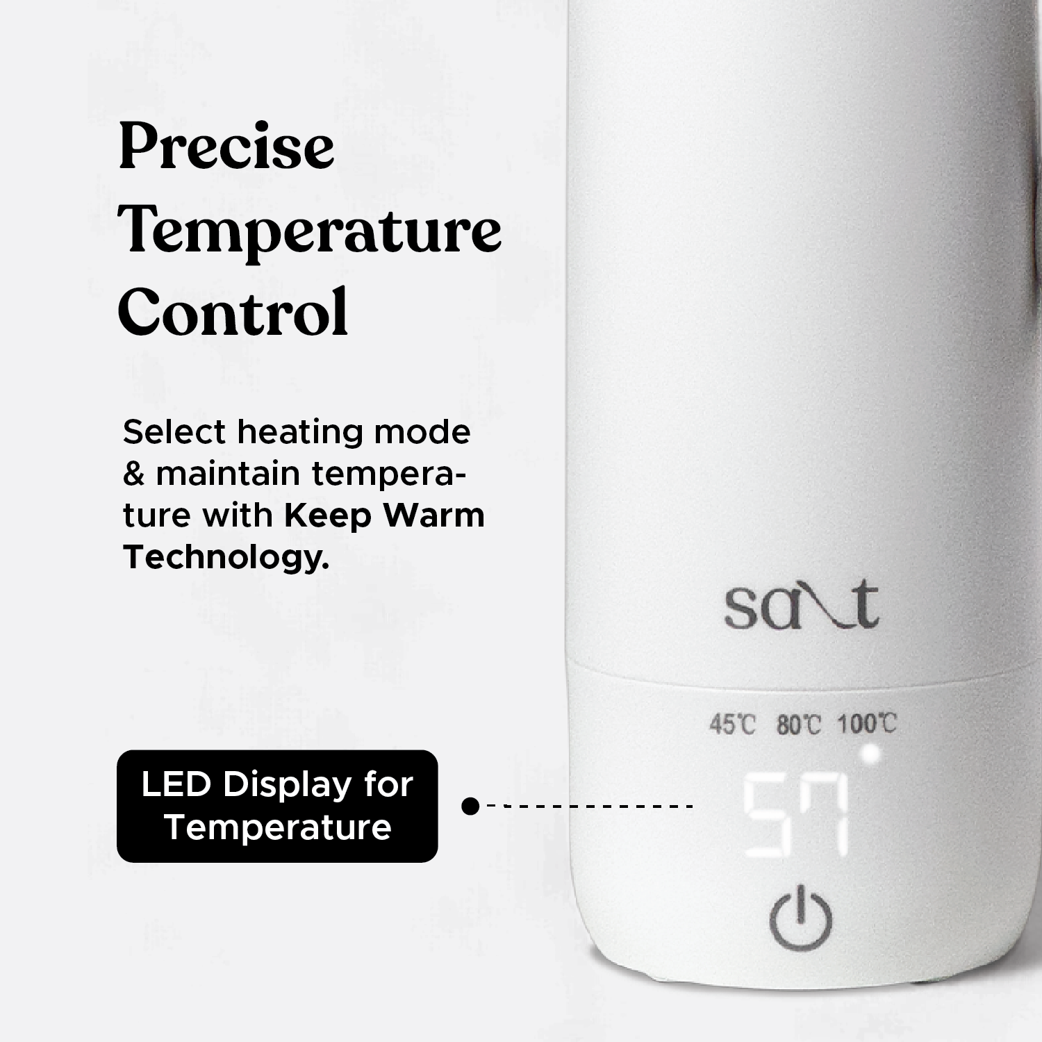 SteamCarry Pro Portable Electric Kettle, 400ml – Salt