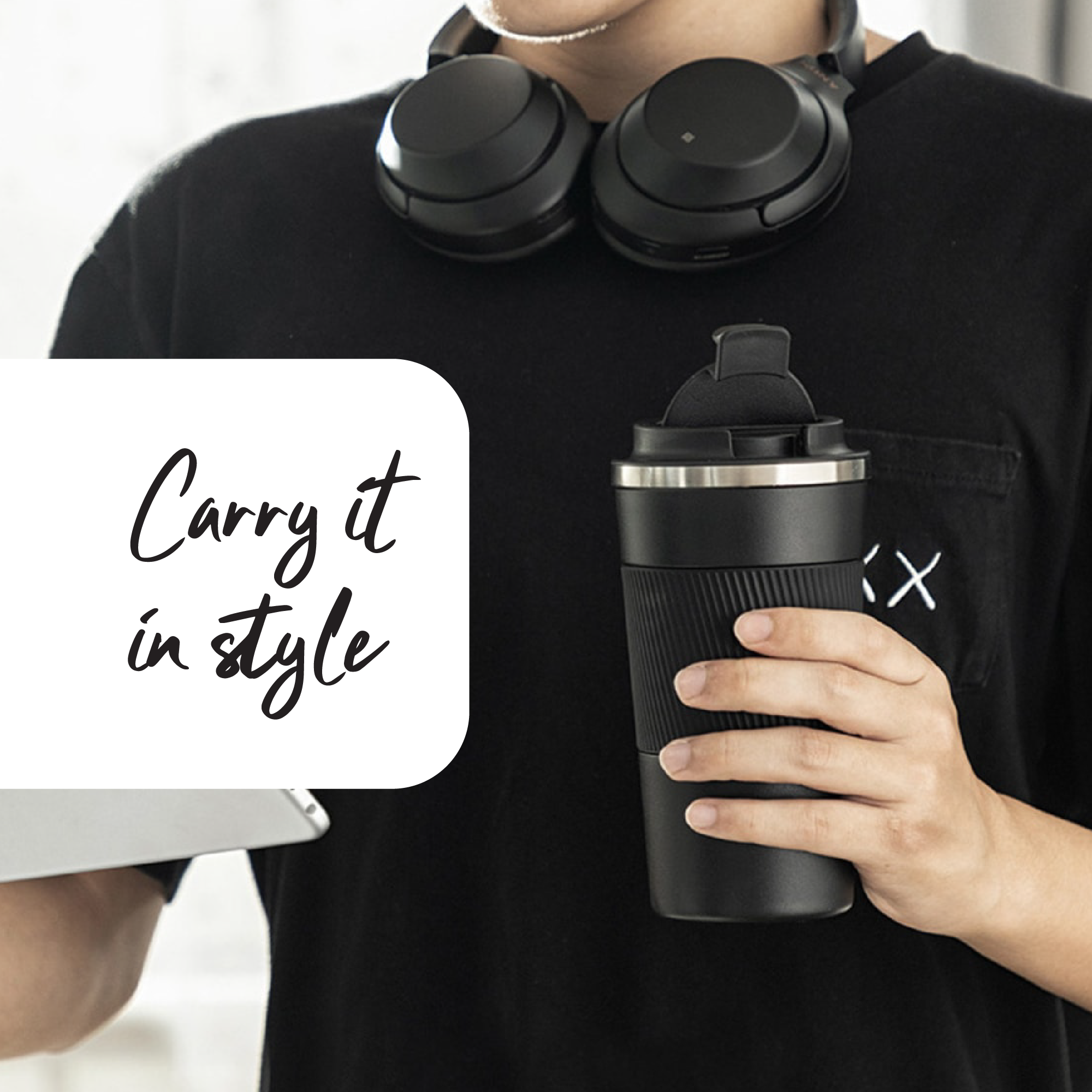 BrewMate Classic Insulated Tumbler, 510ml – Salt